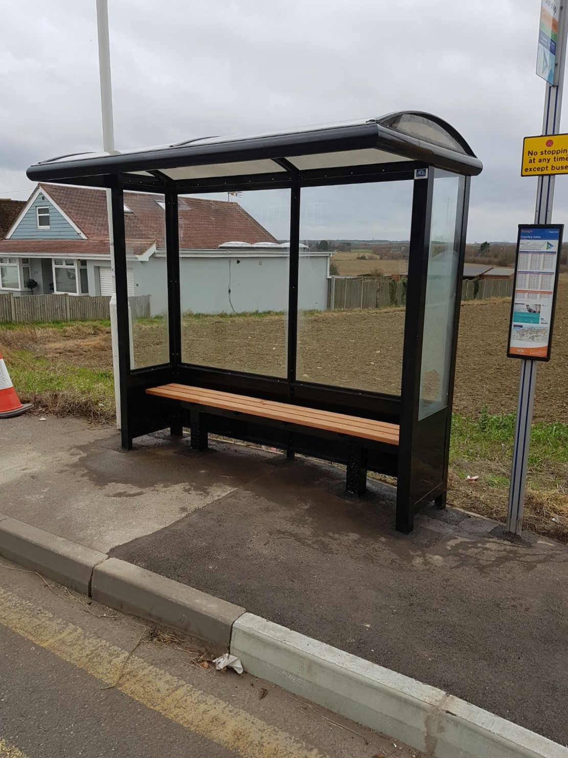 Heritage Bus Shelter - Half End Panels | Ace Shelters