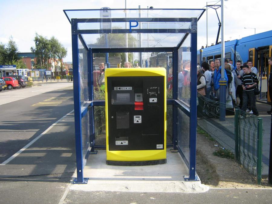 Mono Pitched Ticket Machine Shelter | Ace Shelters