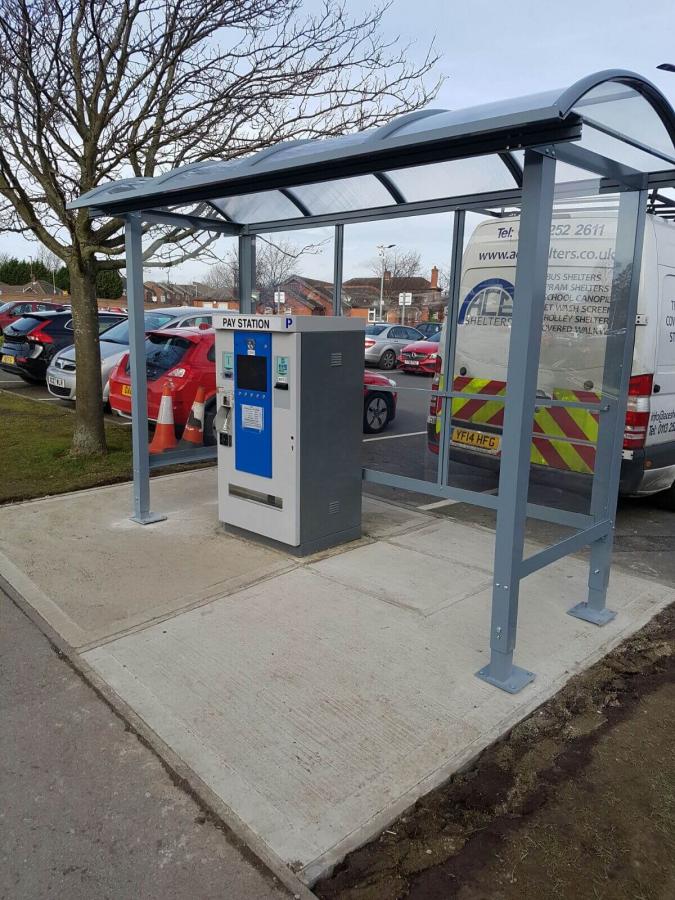 Barrel Ticket Machine Shelter | Ace Shelters